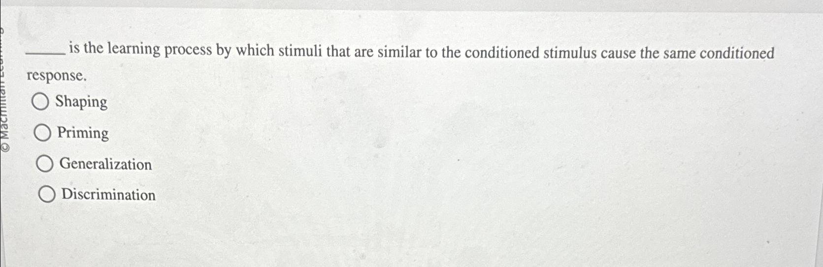 Solved is the learning process by which stimuli that are | Chegg.com