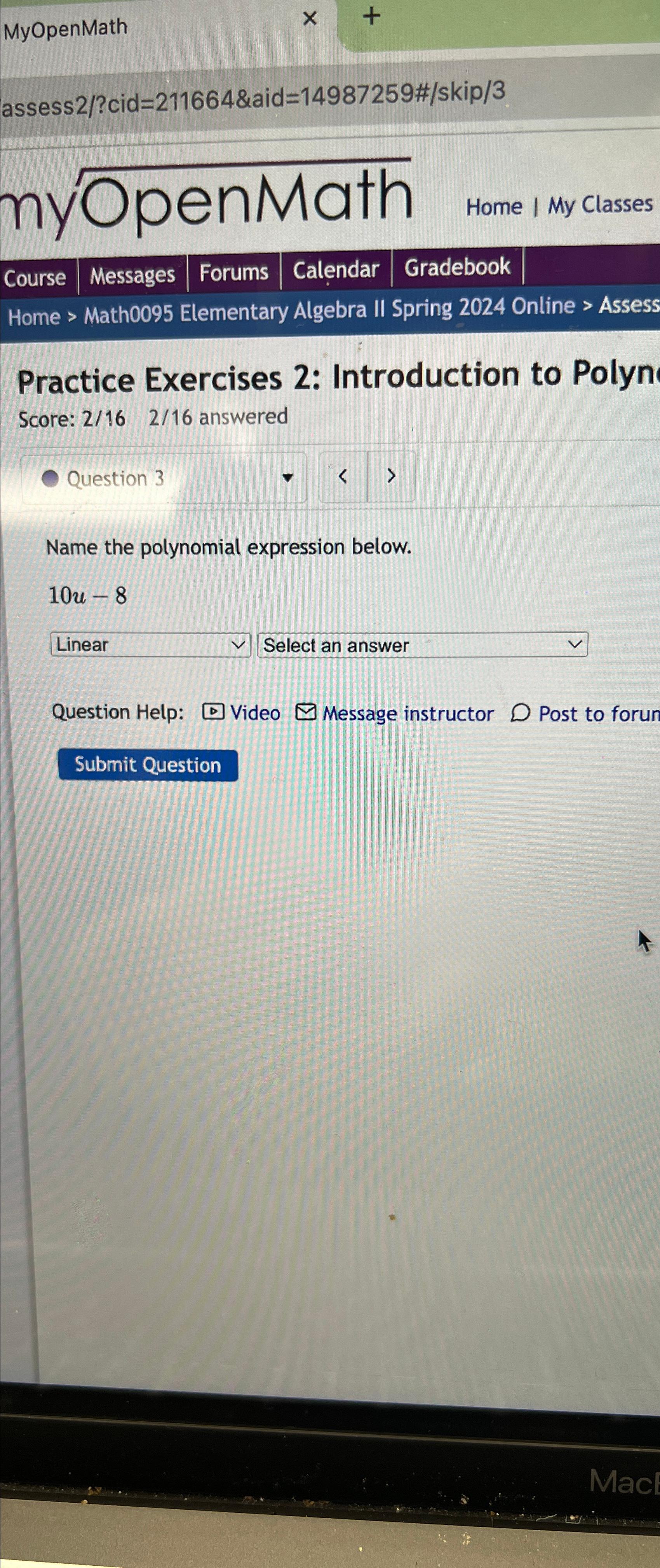 MyOpenMathassess2/?cid =211664& aid =14987259#? ﻿skip | Chegg.com