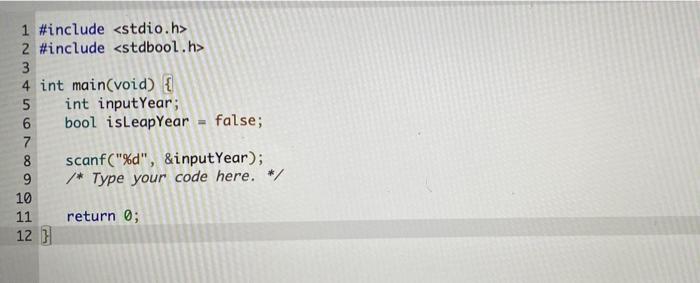 Solved 1 #include 2 #include 3 4 int main(void) { 5 int | Chegg.com
