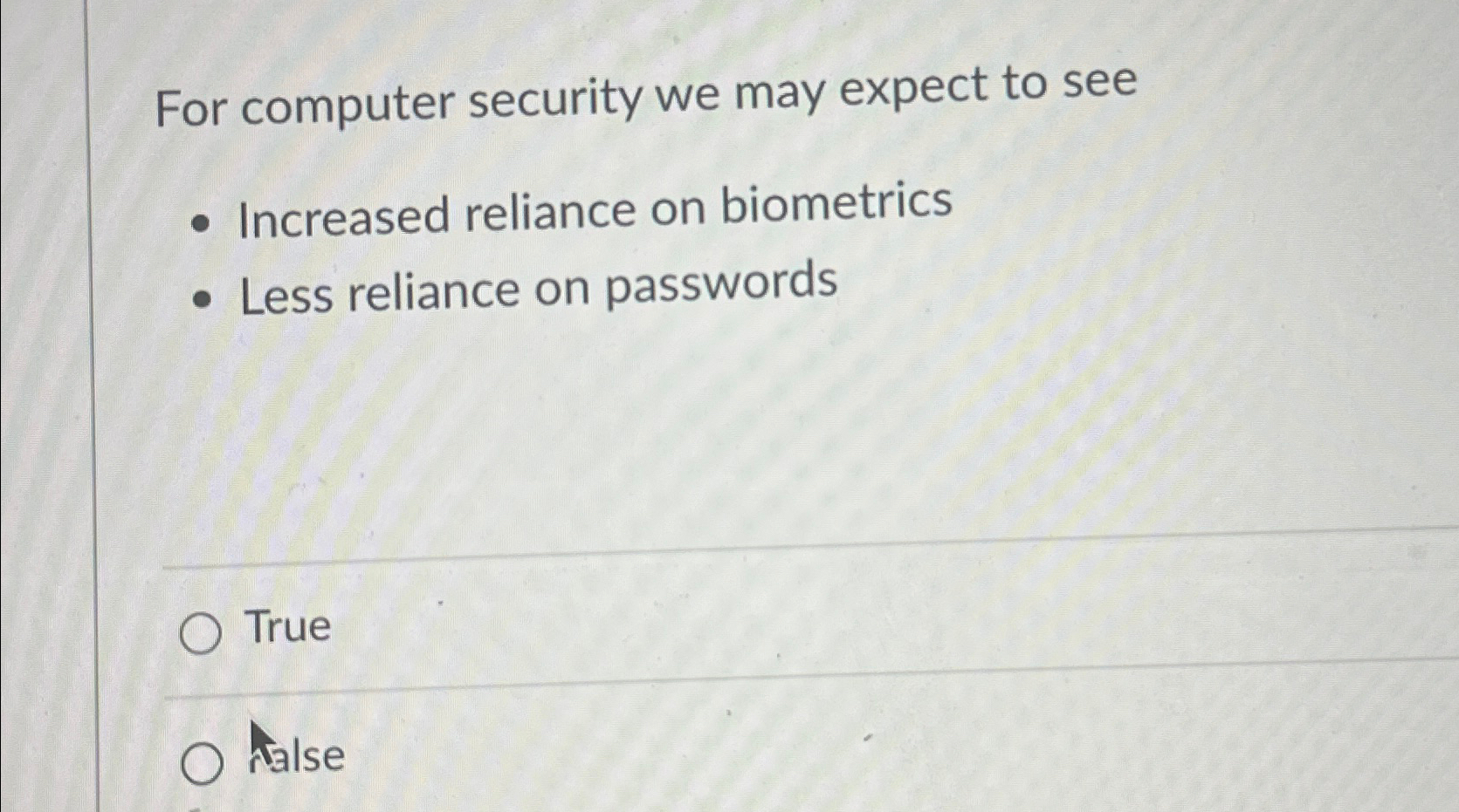 Solved For computer security we may expect to seeIncreased | Chegg.com
