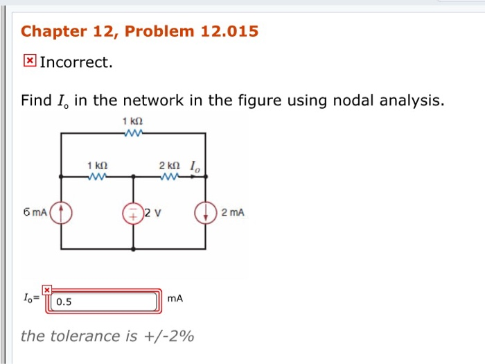Solved Chapter 12, Problem 12.091 (Circuit Solution) | Chegg.com