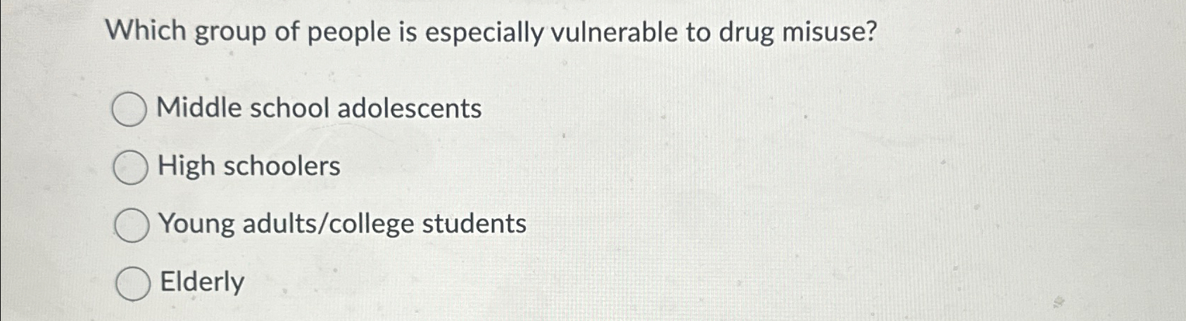 Solved Which group of people is especially vulnerable to | Chegg.com