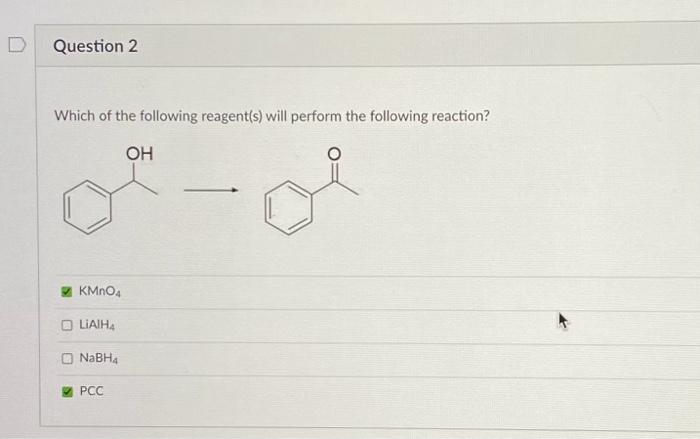 Solved Which of the following reagent(s) will perform the | Chegg.com