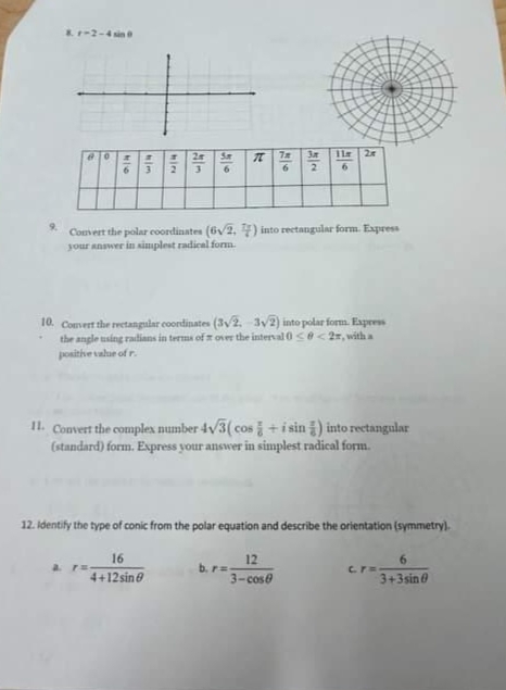 r=2-4 ﻿sin | Chegg.com