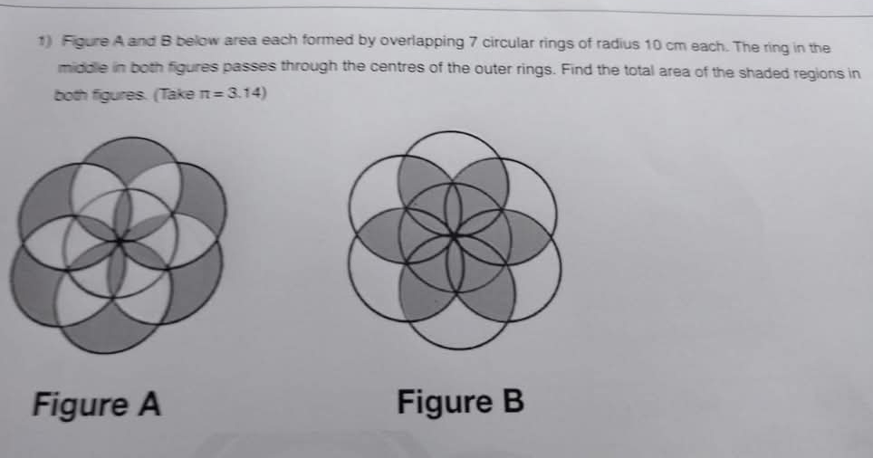 Solved Figure A and B below area each formed by overiapping | Chegg.com