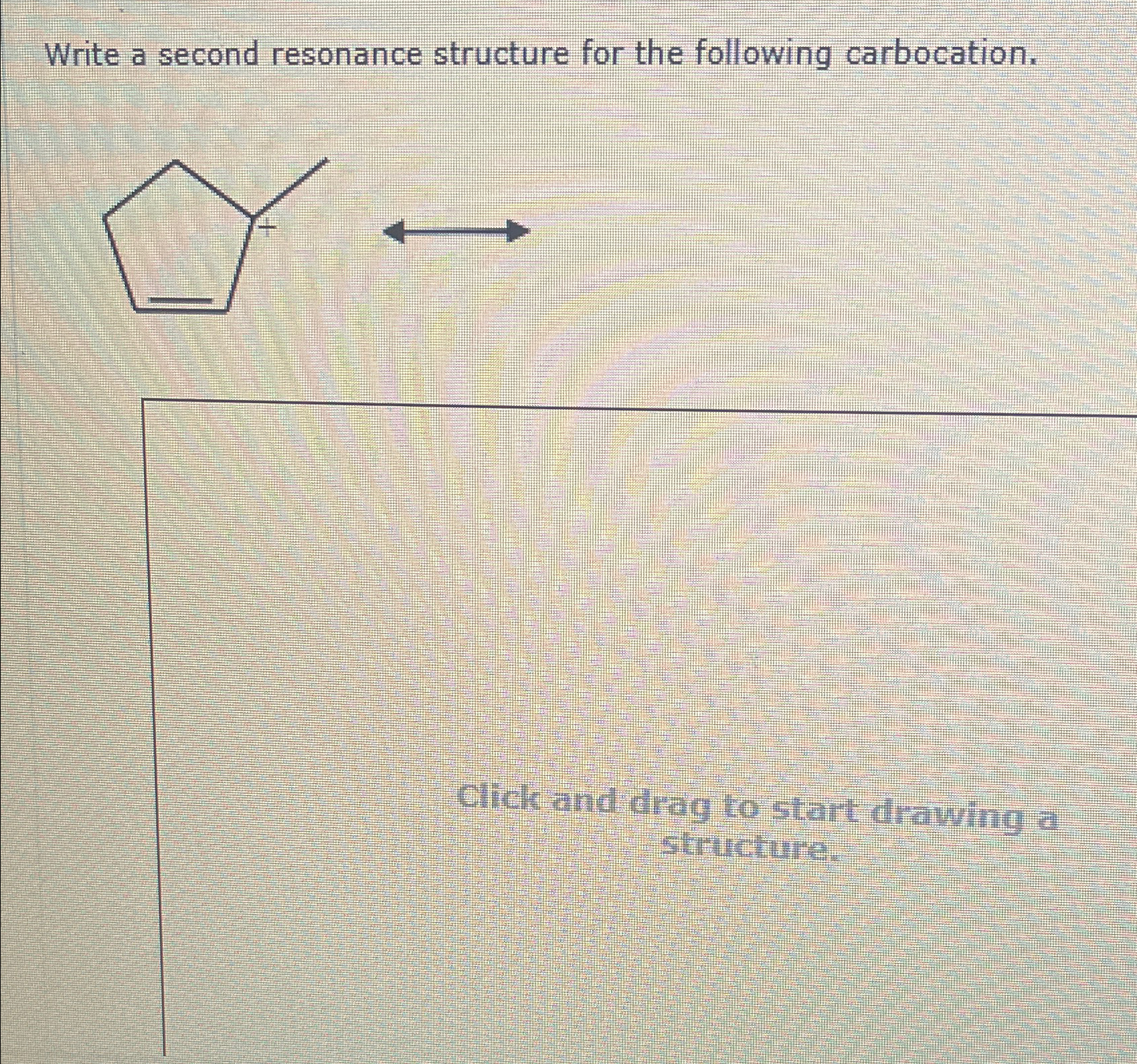 Solved Write a second resonance structure for the following | Chegg.com
