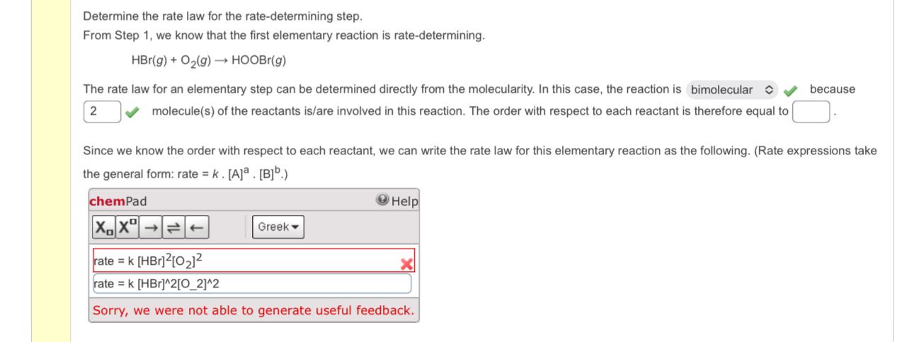 Solved Determine the rate law for the rate-determining | Chegg.com