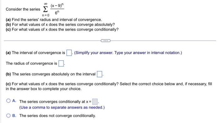 Solved Consider the series \\( \\sum_{n=0}^{\\infty} | Chegg.com