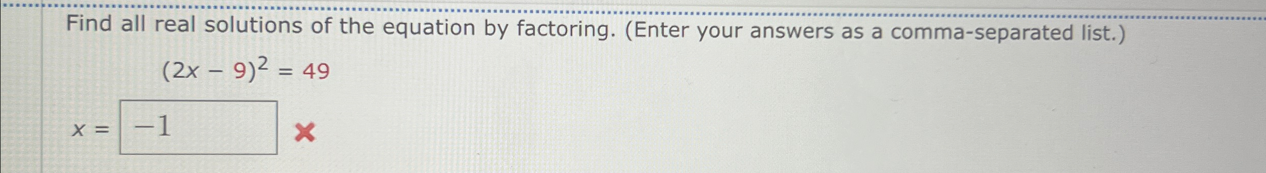 Solved Find all real solutions of the equation by factoring. | Chegg.com
