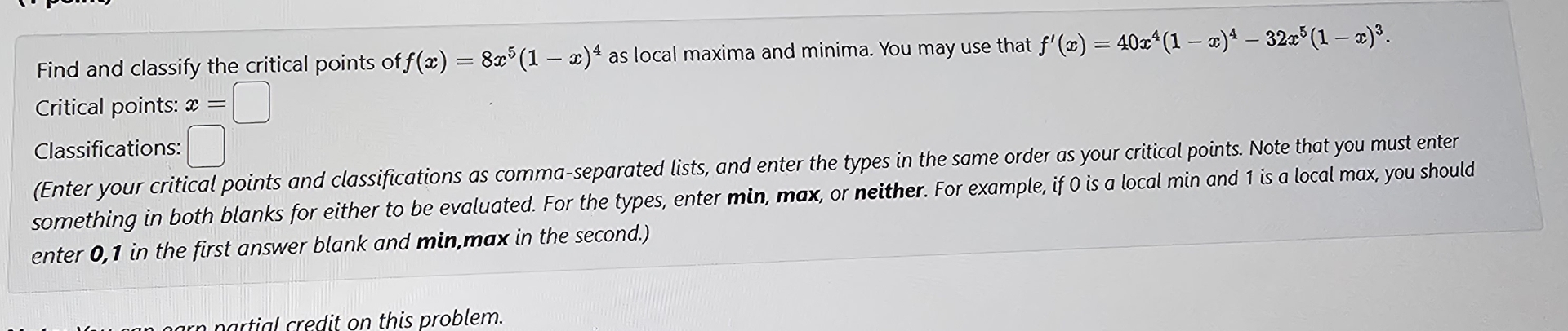Solved Find and classify the critical points of | Chegg.com