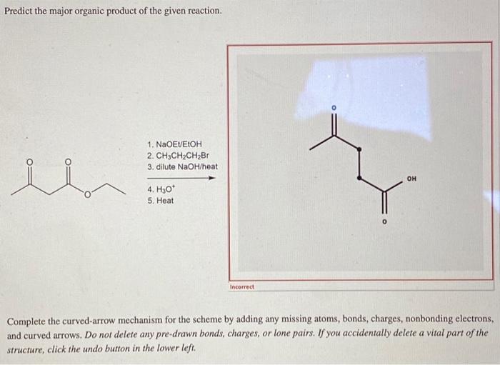 Solved Step 2: Addition of propyl bromide. Complete the | Chegg.com
