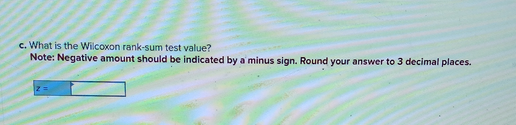 Using the following data, apply a two-tailed Wilcoxon | Chegg.com