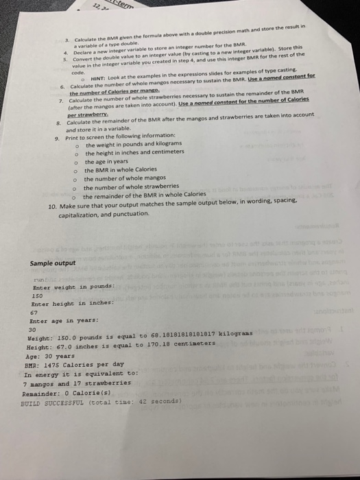 Solved t-term 3. Calculate the AMR given the formula above | Chegg.com