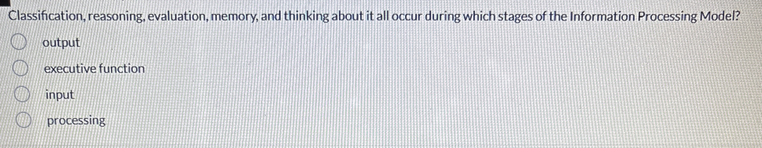Solved Classification, reasoning, evaluation, memory, and | Chegg.com