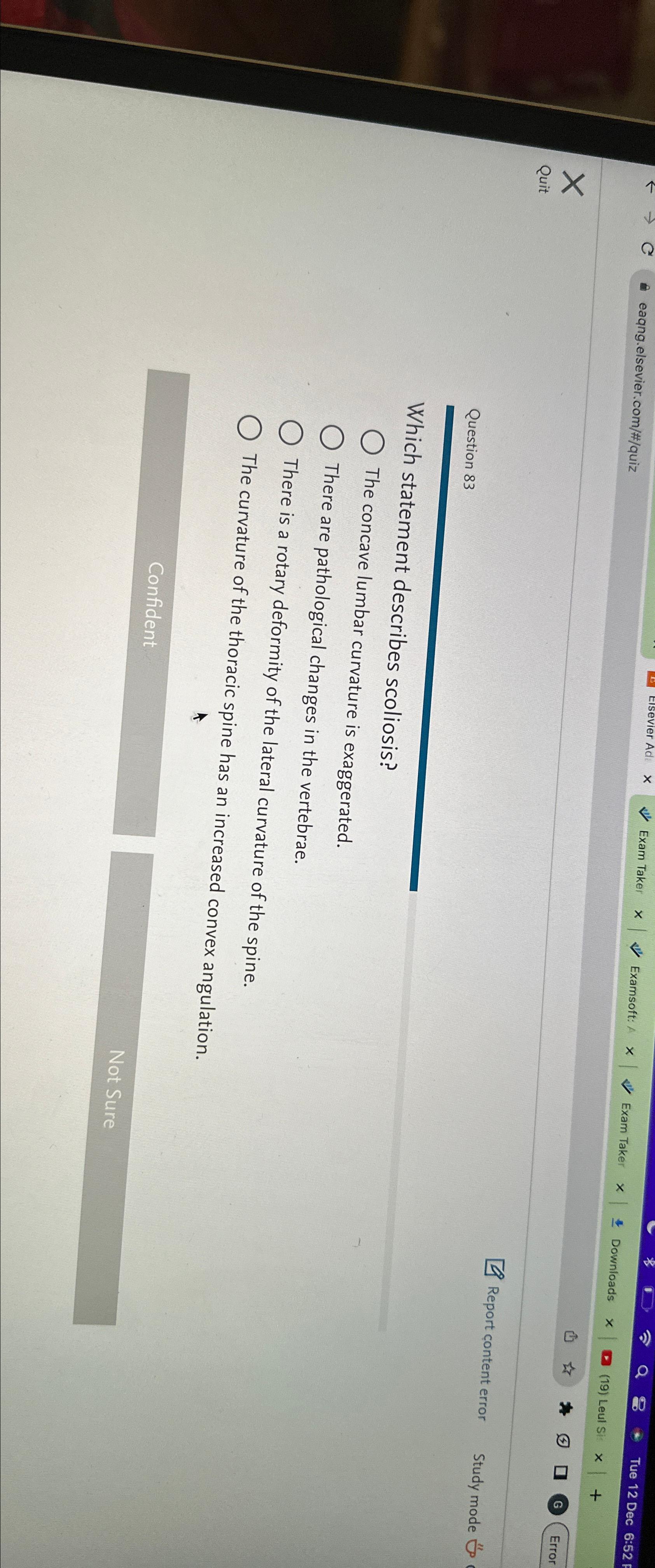 Solved Report content errorStudy mode ∼¨Question 83Which | Chegg.com