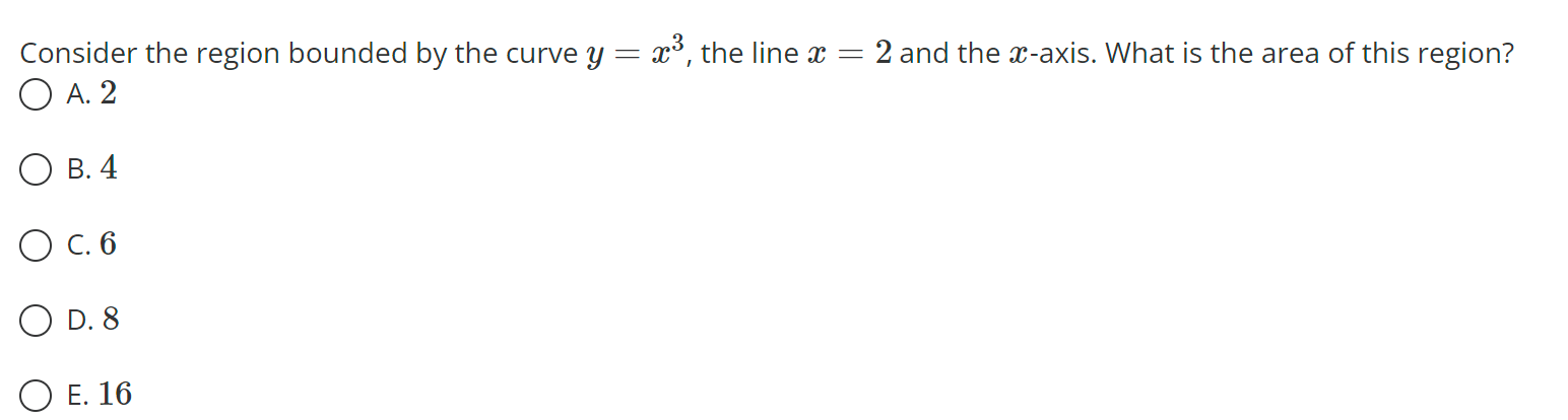 Solved Consider the region bounded by the curve y=x3, ﻿the | Chegg.com
