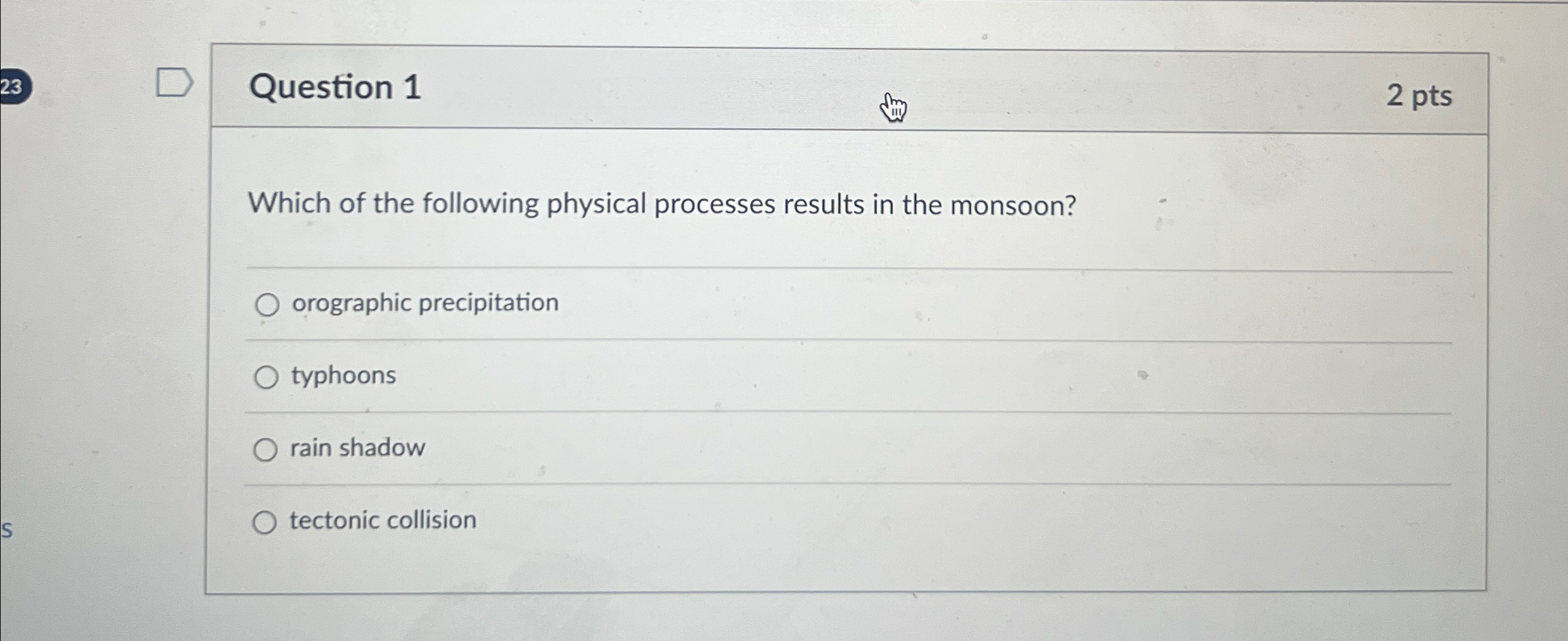Solved Question 12 ﻿ptsWhich of the following physical | Chegg.com