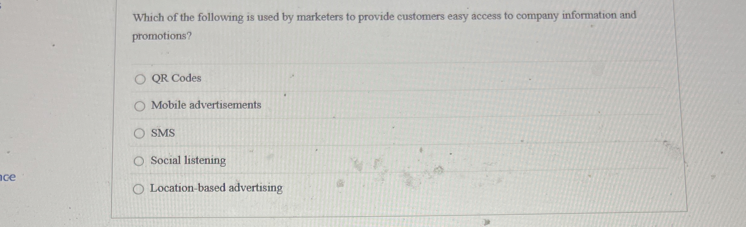 Solved Which of the following is used by marketers to | Chegg.com