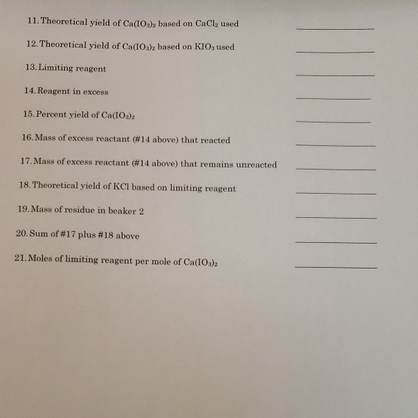 Solved Stoichiometry: A Precipitation Reaction and Limiting | Chegg.com