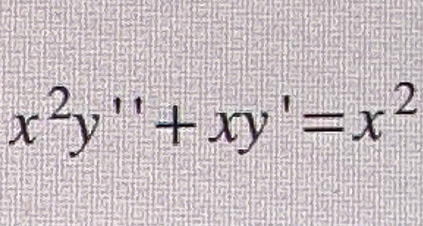 Solved Resuelve la ecuación de Cauchy Euler: | Chegg.com