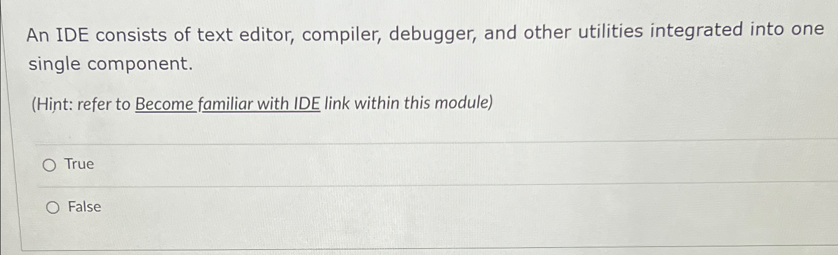 Solved An Ide Consists Of Text Editor Compiler Debugger