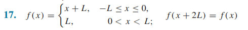 Solved Find the fourier series for the given function | Chegg.com