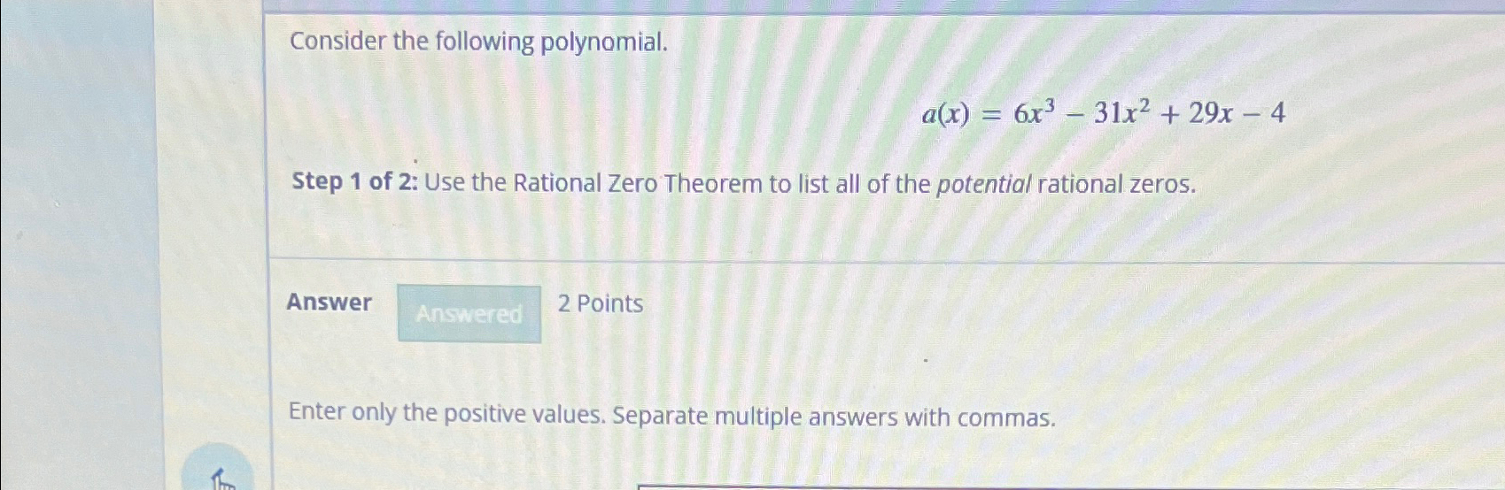 Solved Consider the following | Chegg.com