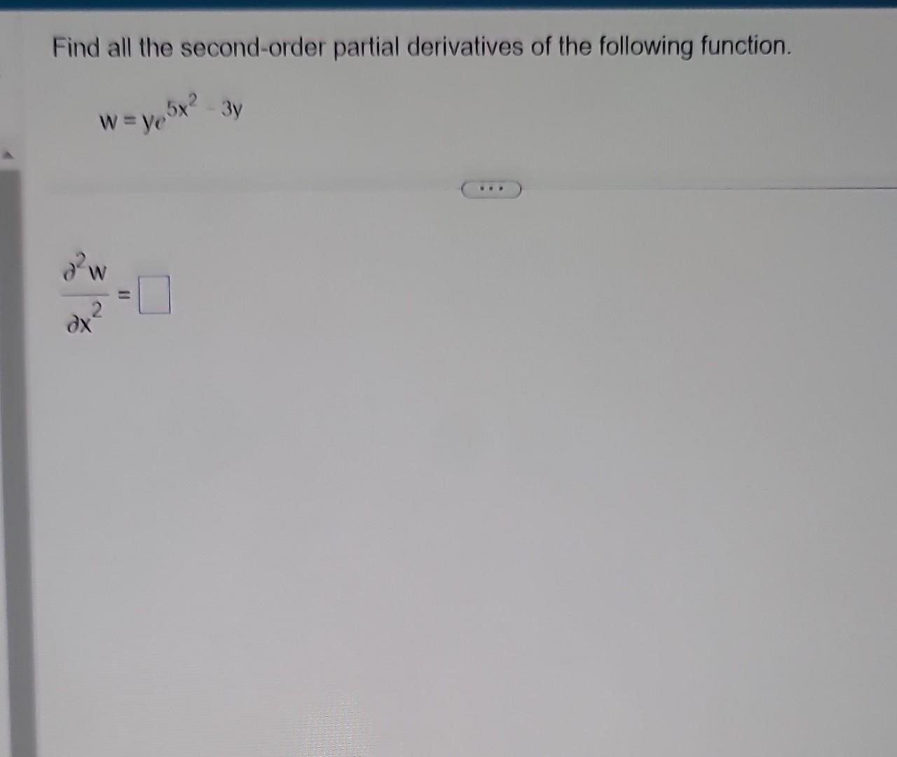 Solved Find all the second-order partial derivatives of the | Chegg.com