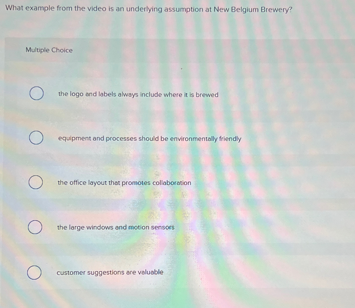 Solved What example from the video is an underlying | Chegg.com
