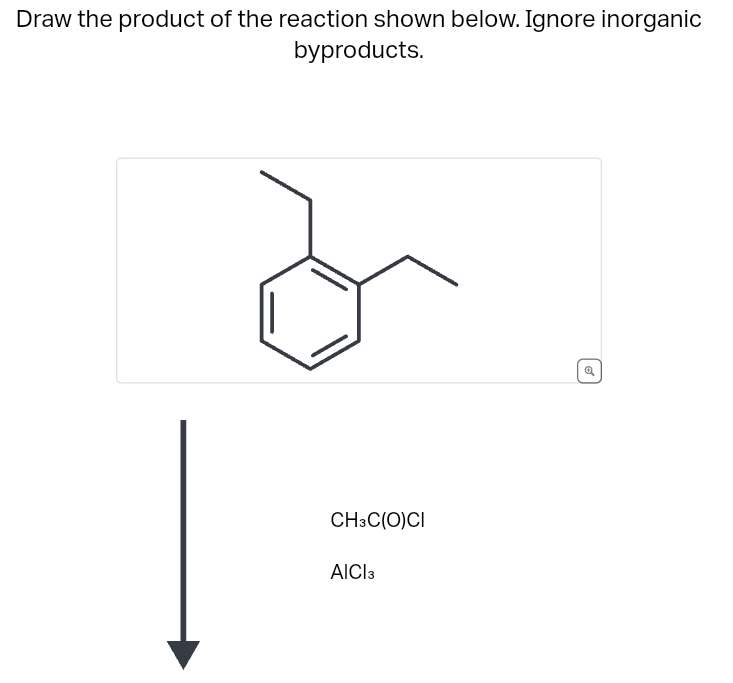 Solved Draw the product of the reaction shown below. Ignore | Chegg.com