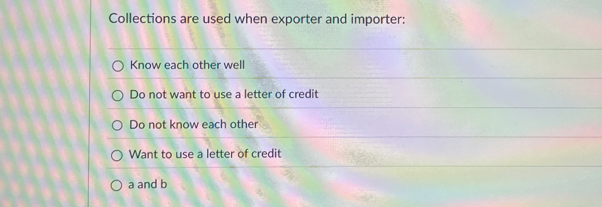 Solved Collections are used when exporter and importer:Know | Chegg.com