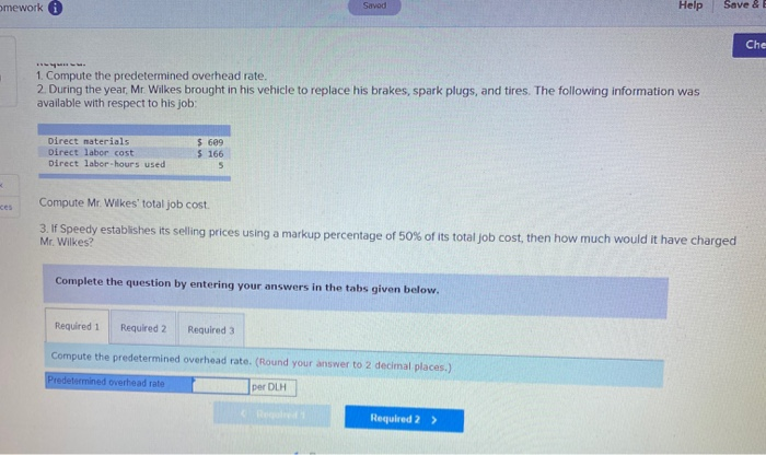 Solved mework Savod Help Save & Che 1. Compute the | Chegg.com