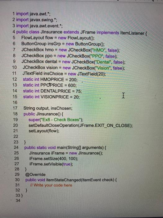 Solved write the code for the prompt using the starter code | Chegg.com