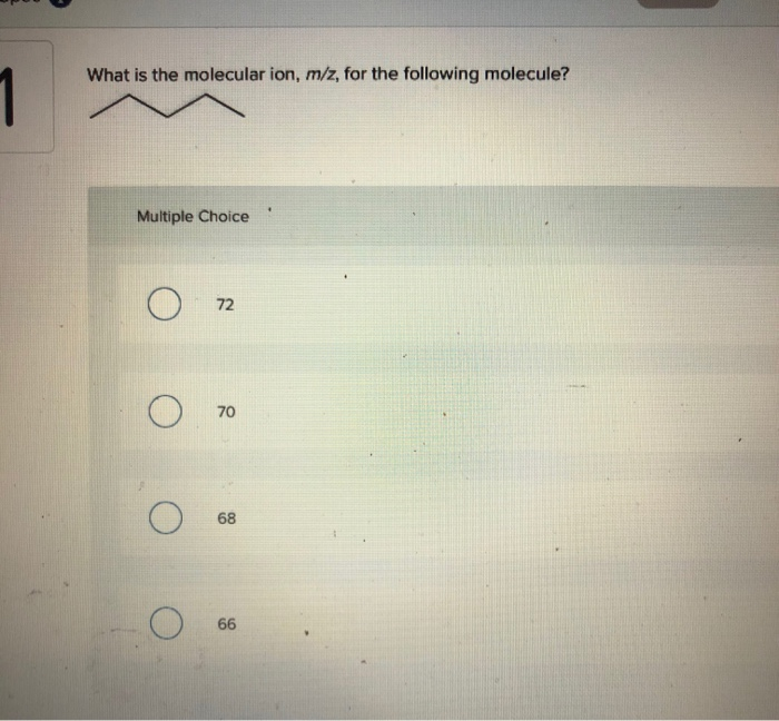 Solved uiz Spec Saved What is the molecular ion, m/z, for | Chegg.com