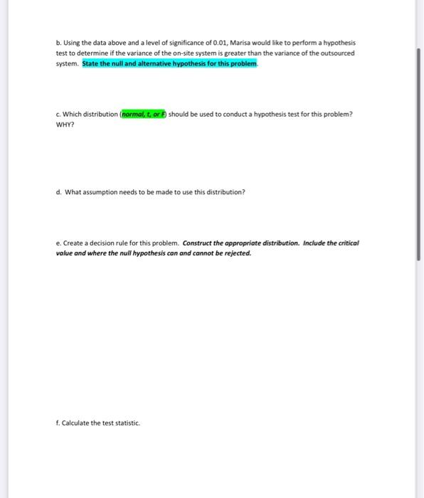 Solved Business Statistics T F HAND IN - Assignment \# 10 | Chegg.com