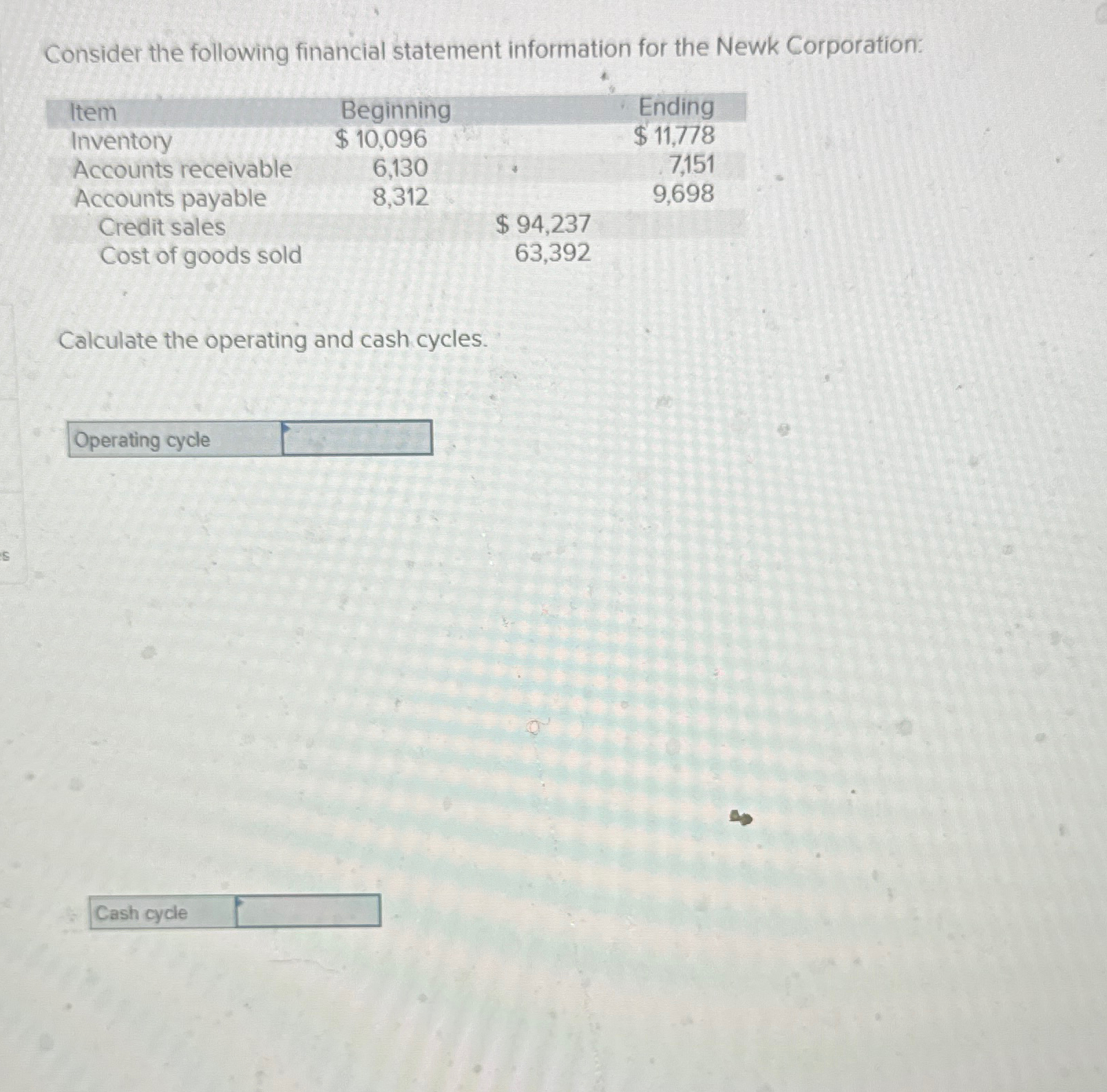 Solved Consider the following financial statement | Chegg.com Solved Consider the following financial statement | Chegg.com