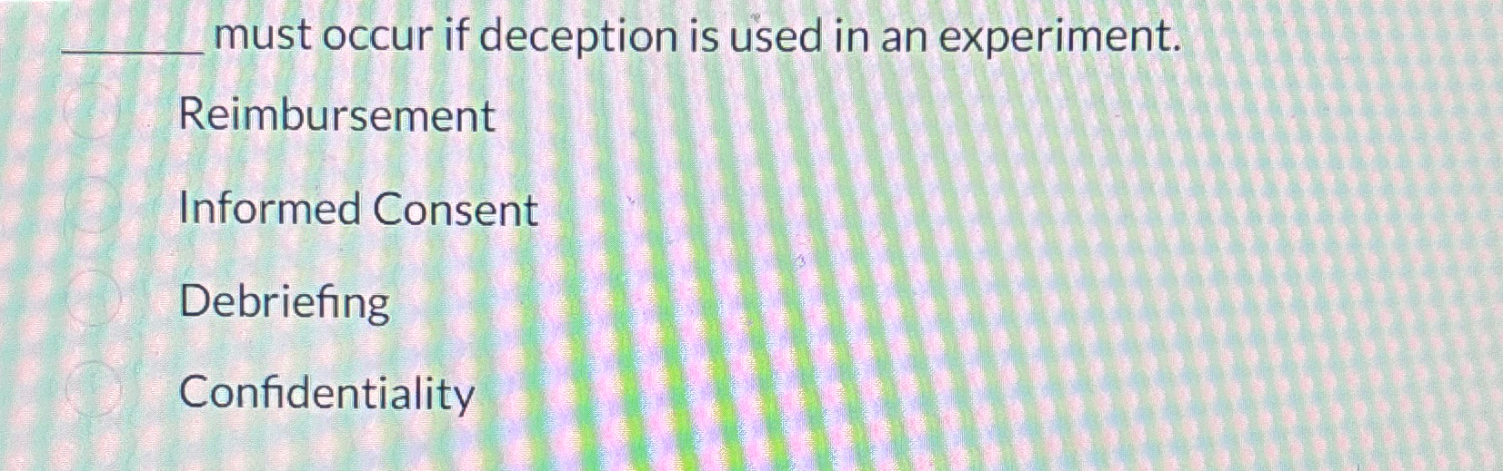 Solved q, ﻿must occur if deception is used in an | Chegg.com