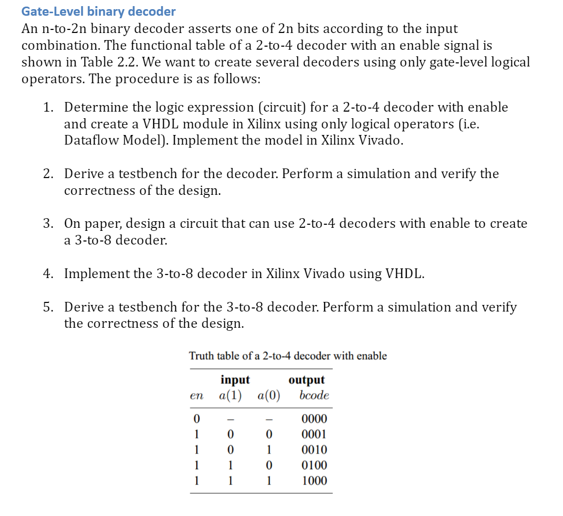 Solved I need help doing this in vivado xilinxplease draw | Chegg.com