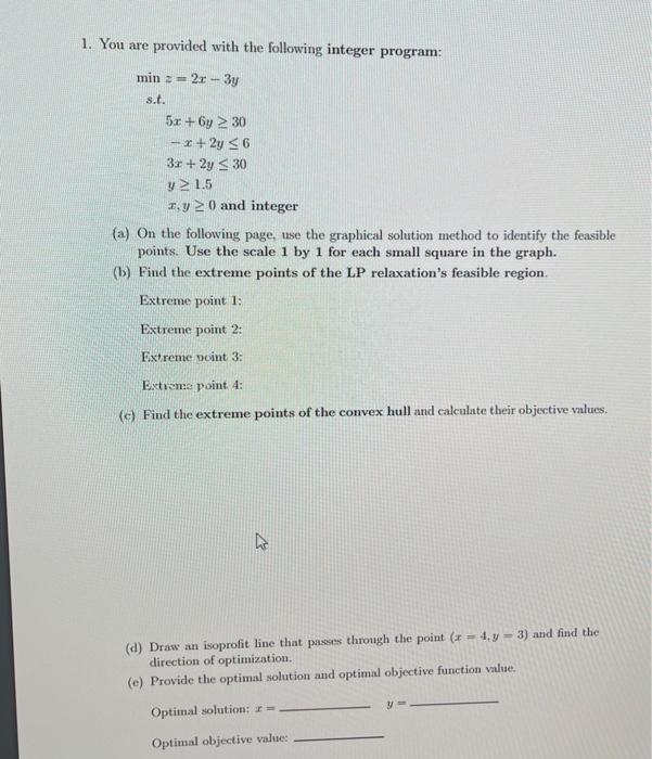 Solved 1. You are provided with the following integer | Chegg.com