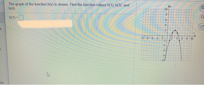 Solved The graph of the function h(x) is shown. Find the | Chegg.com