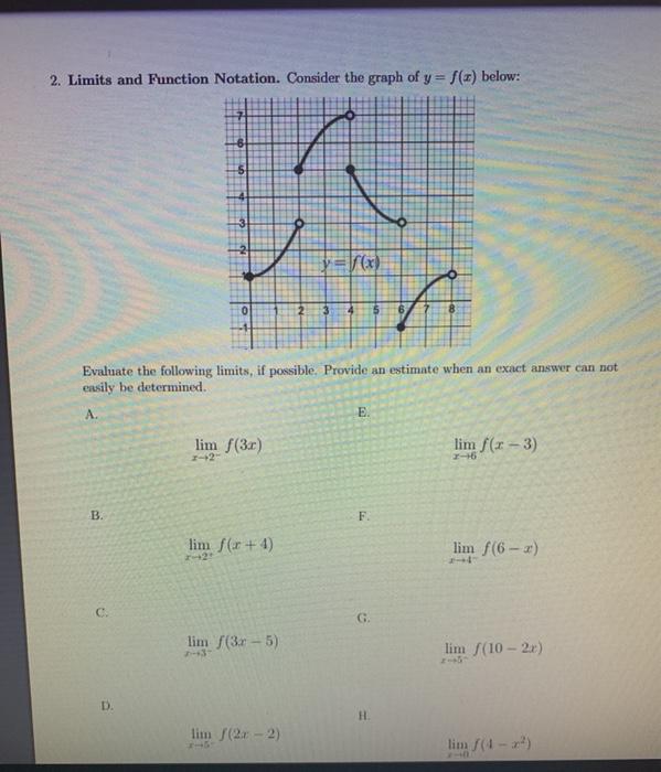 Solved 3. Mastering Function Notation Define the following | Chegg.com