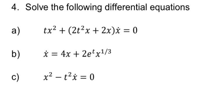 Solved In Each Case Also I Discuss The Local Existence And