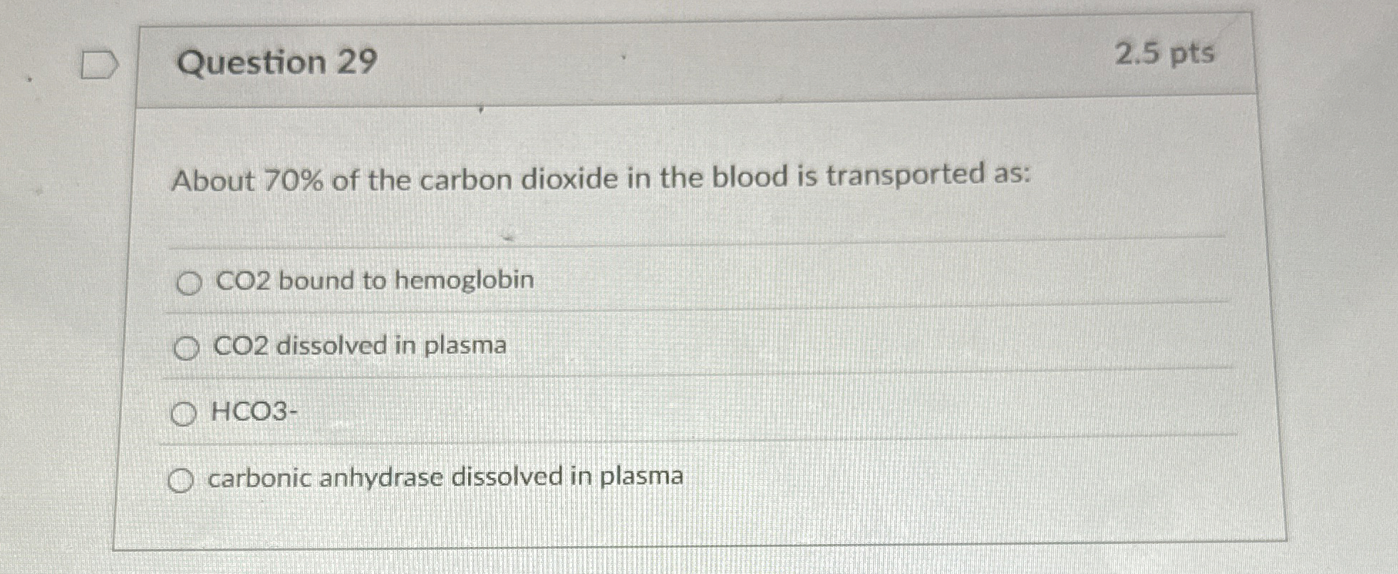 High Quality SOLUTION Question 292.5 ﻿ptsAbout 70% ﻿of the carbon dioxide | Chegg.com