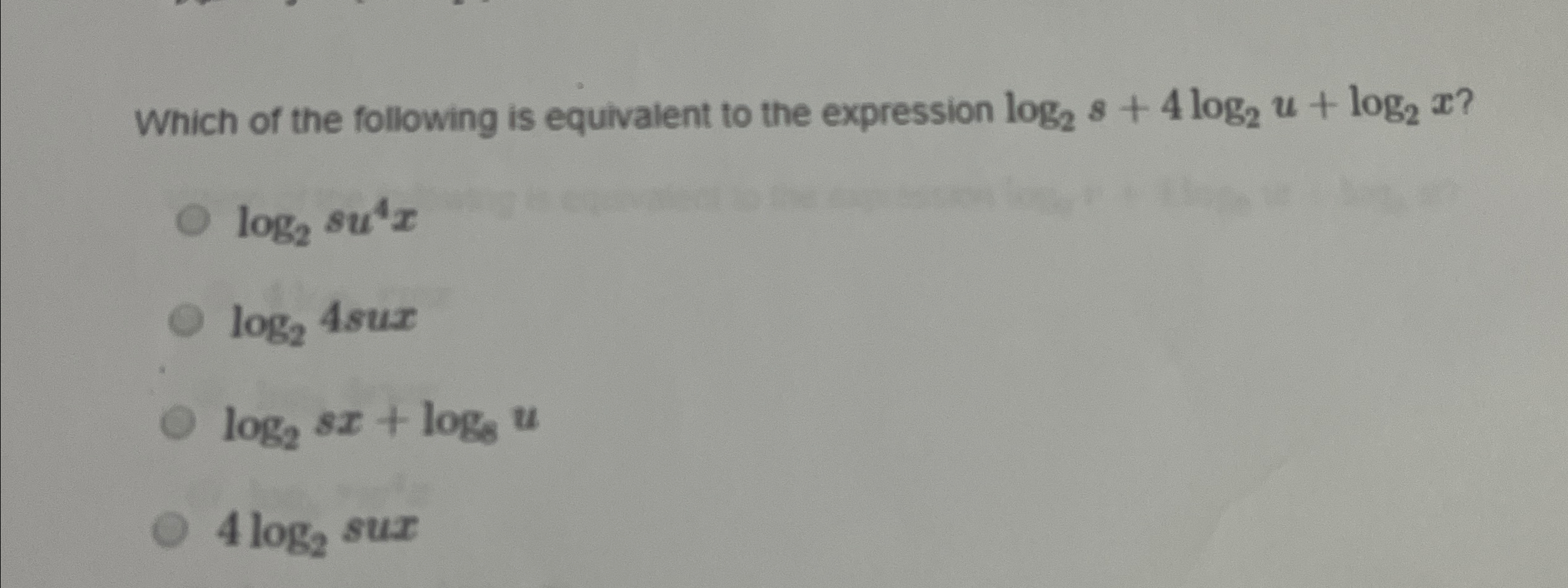Solved Which of the following is equivalent to the | Chegg.com