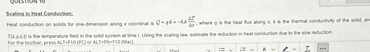Solved Scaling in Heat Conduction:Heat conduction on solids | Chegg.com