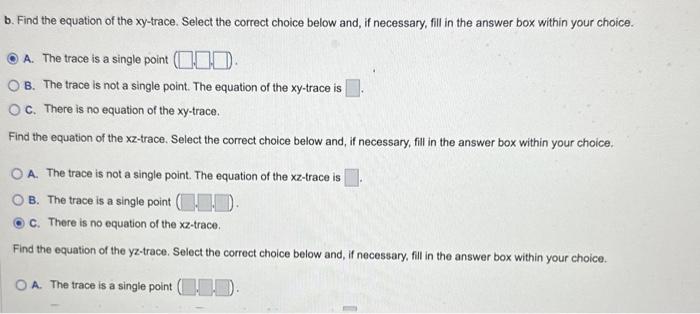 Solved Consider the following equation of a quadric surface. | Chegg.com