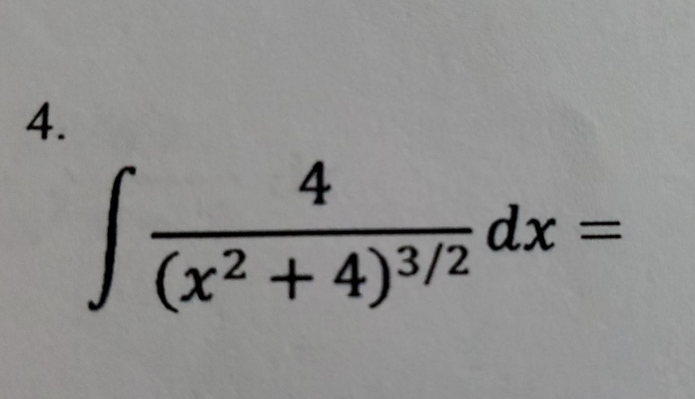 Solved 4 Q2 4 3 2 4 Dx x2 4 3 2 Chegg