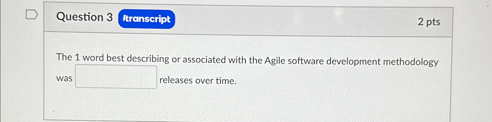 Solved Question 32 ﻿ptsThe 1 ﻿word best describing or | Chegg.com