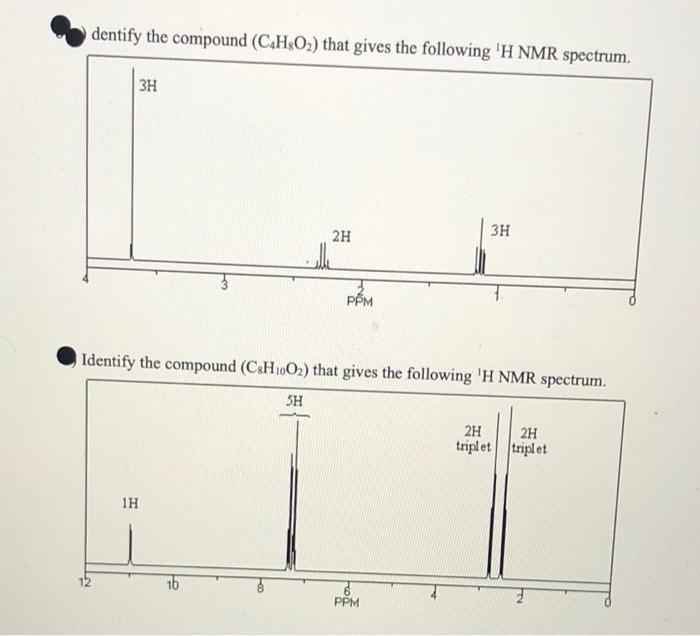 Solved dentify the compound (C4H2O2) that gives the | Chegg.com