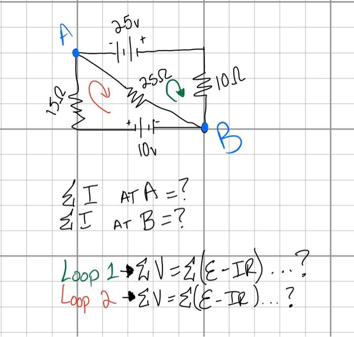 Solved what is the sum of current at A and B respectively? | Chegg.com